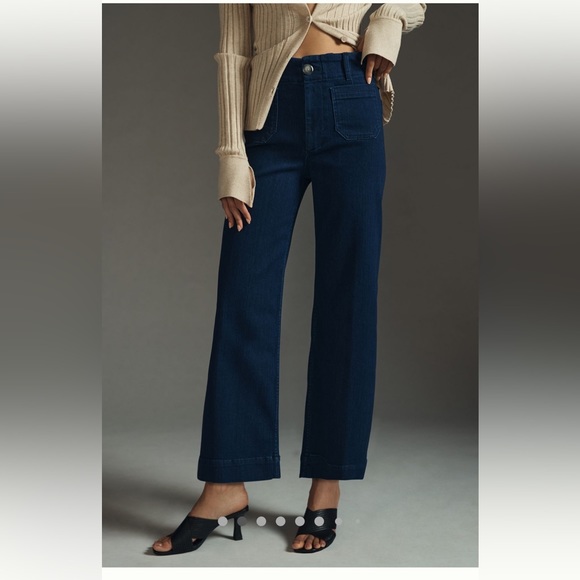 Maeve | Jeans | Maeve The Colette Denim Cropped Wideleg Jeansnwt | Poshmark